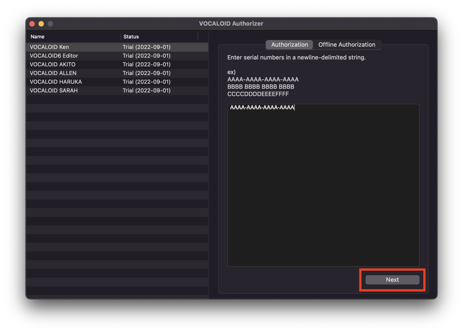 VOCALOID6 Installation and Authorization (Mac) - VOCALOID - the modern singing synthesizer