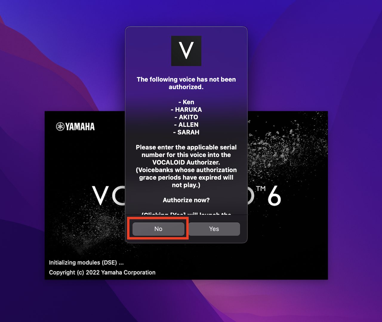 VOCALOID6 Trial Version Installation and Authorization (Mac) - VOCALOID ...