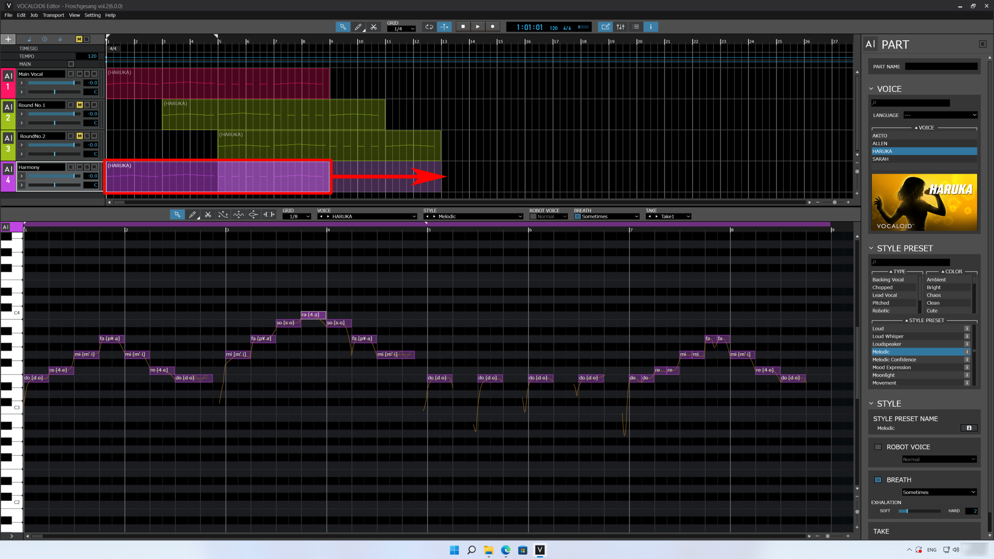 “Let’s have fun with VOCALOID!” vol.3 -Create round and the harmony ...