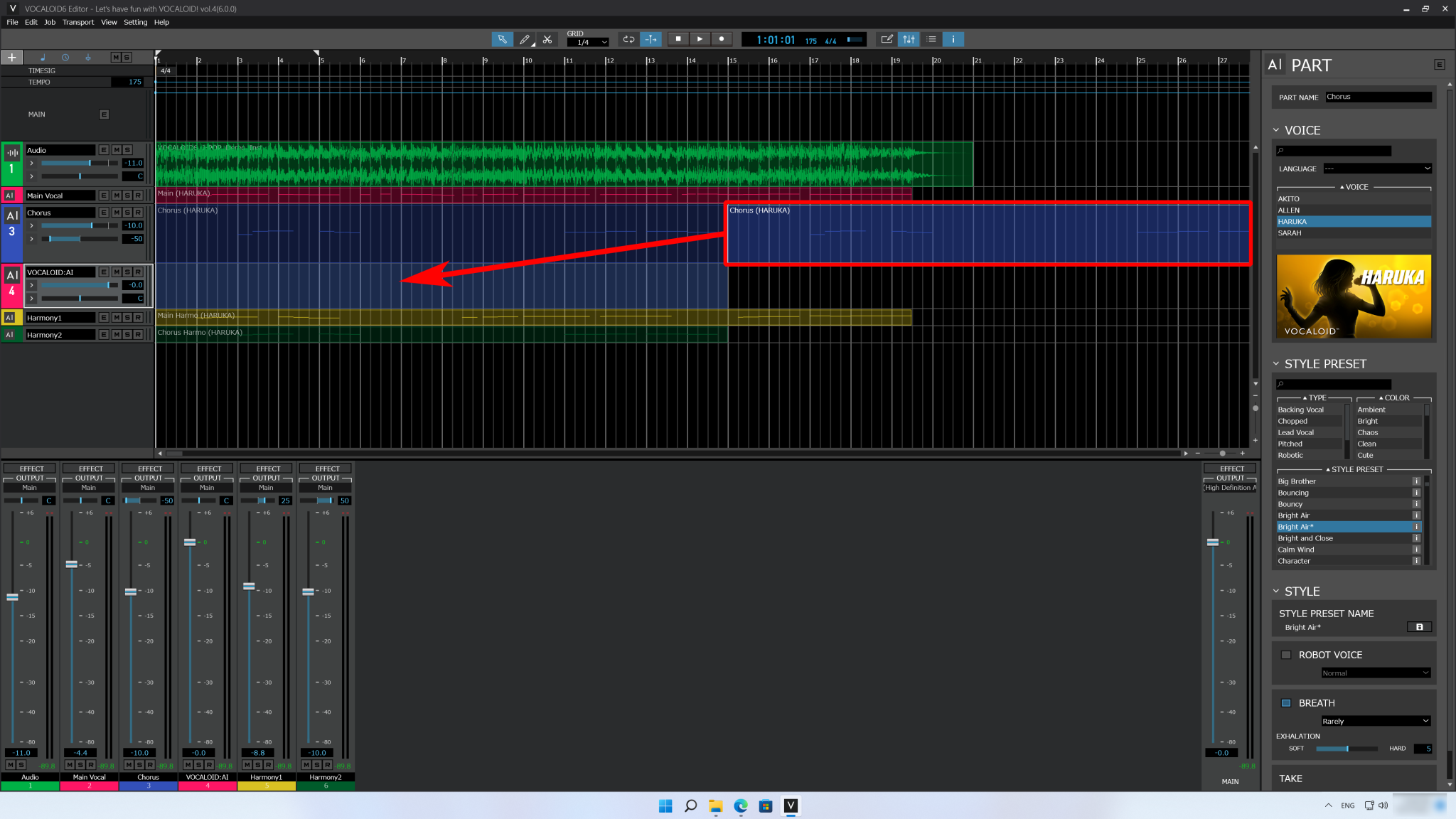 “Let’s have fun with VOCALOID!” vol.5 -TAKE functoin for doubling ...