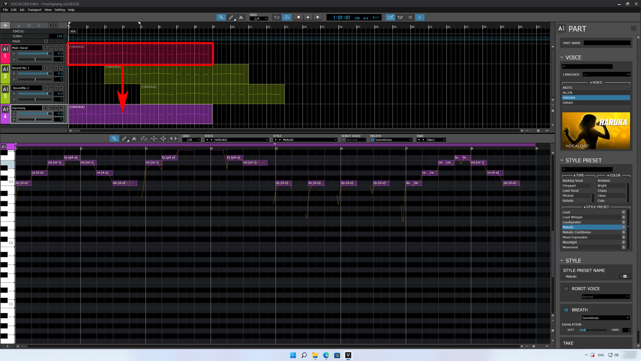“Let’s have fun with VOCALOID!” vol.3 -Create round and the harmony ...