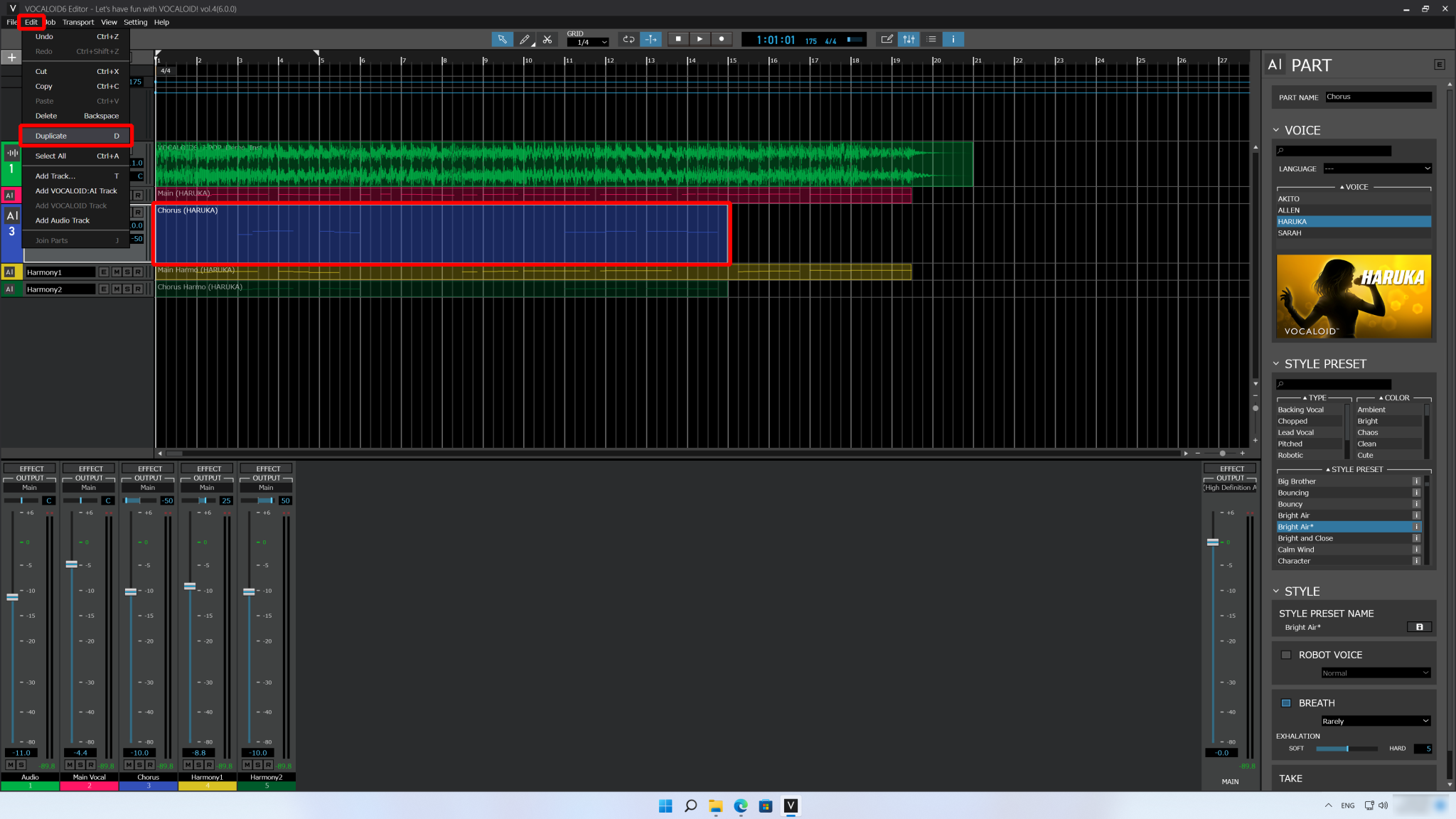 “Let’s have fun with VOCALOID!” vol.5 -TAKE functoin for doubling ...