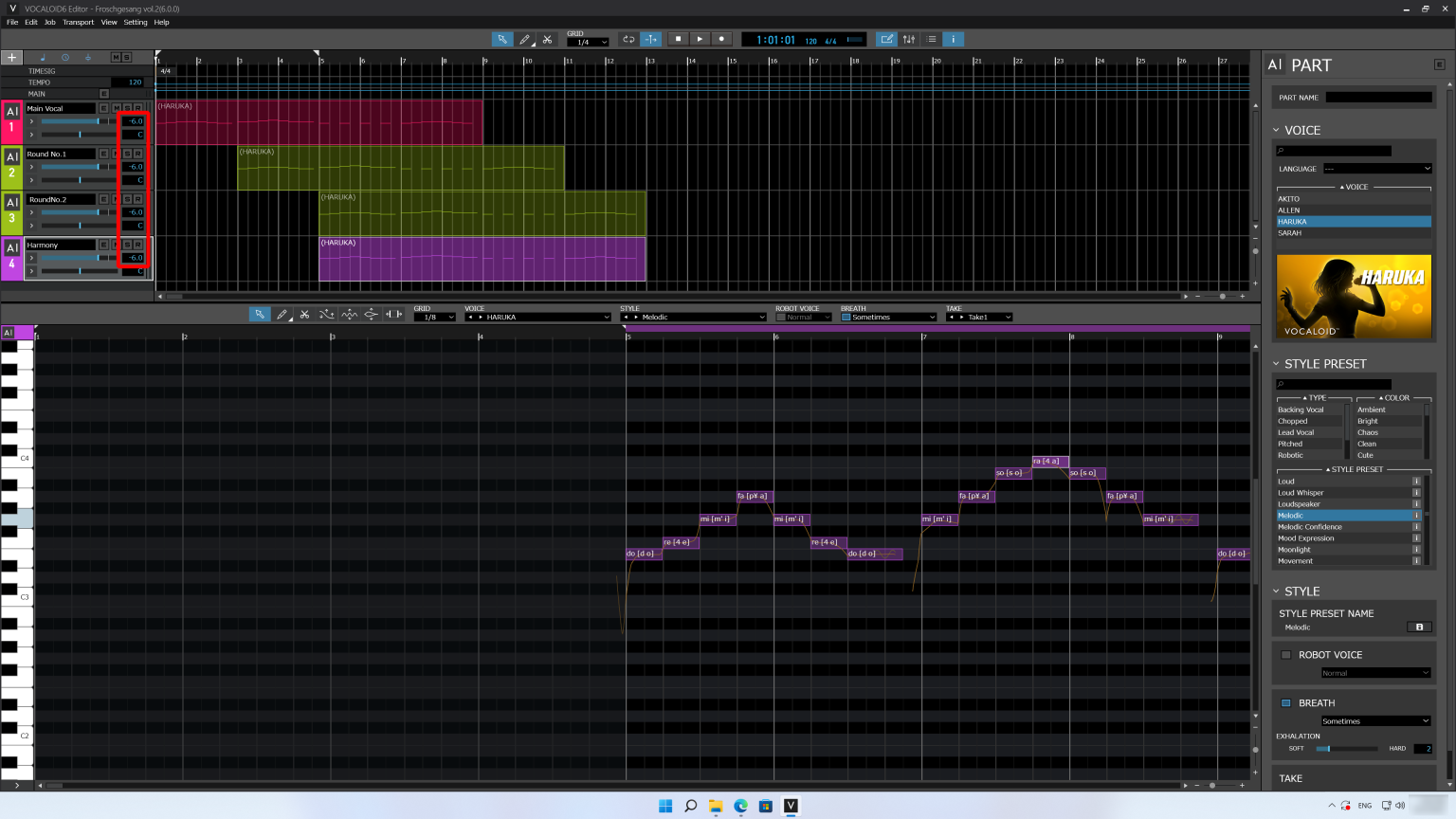 “Let’s have fun with VOCALOID!” vol.3 -Create round and the harmony ...