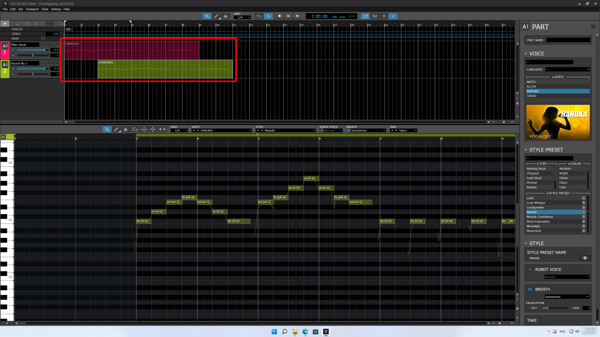 “Let’s have fun with VOCALOID!” vol.3 -Create round and the harmony ...