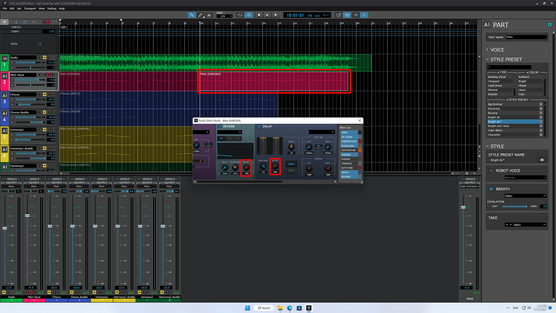 “Let’s have fun with VOCALOID!” vol.6 -Adjusting effects and export ...
