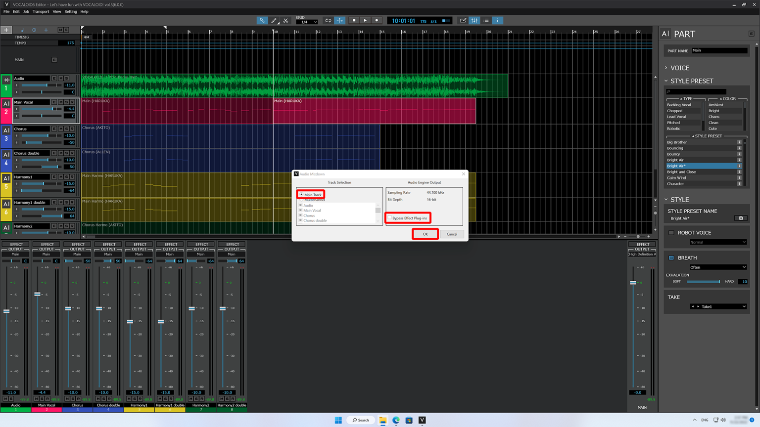 “Let’s have fun with VOCALOID!” vol.6 -Adjusting effects and export ...