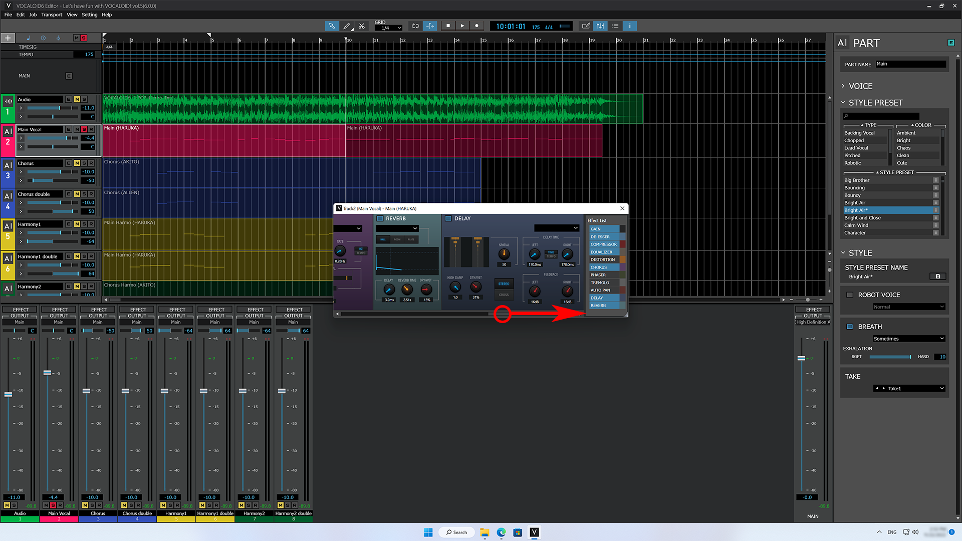 “Let’s have fun with VOCALOID!” vol.6 -Adjusting effects and export ...
