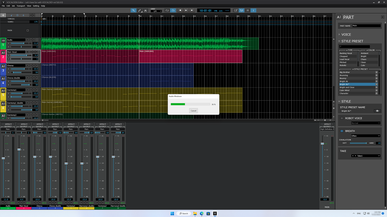 “Let’s have fun with VOCALOID!” vol.6 -Adjusting effects and export ...