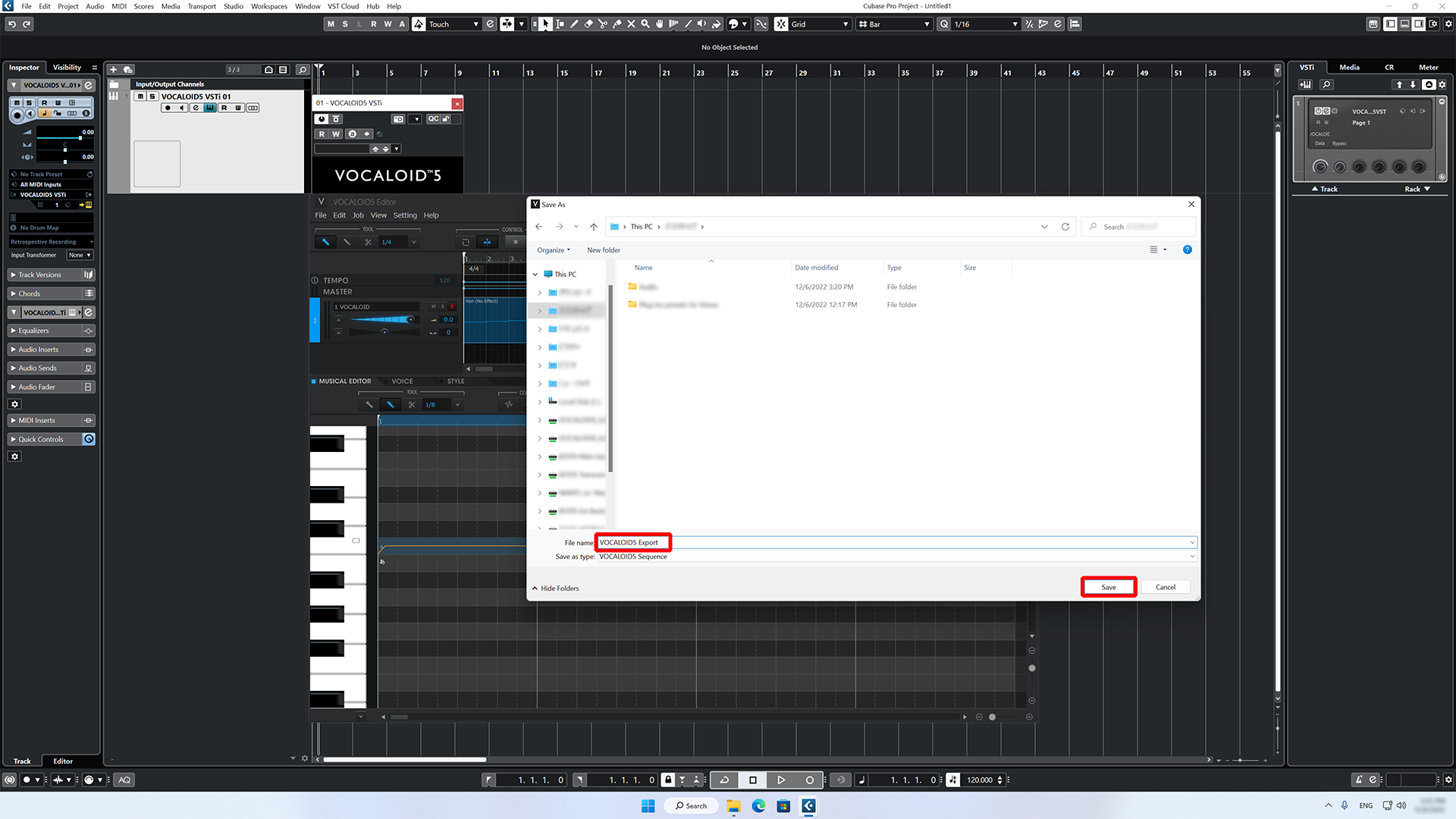 How to transfer sequence data created using the VOCALOID5 VSTi/AU plug ...
