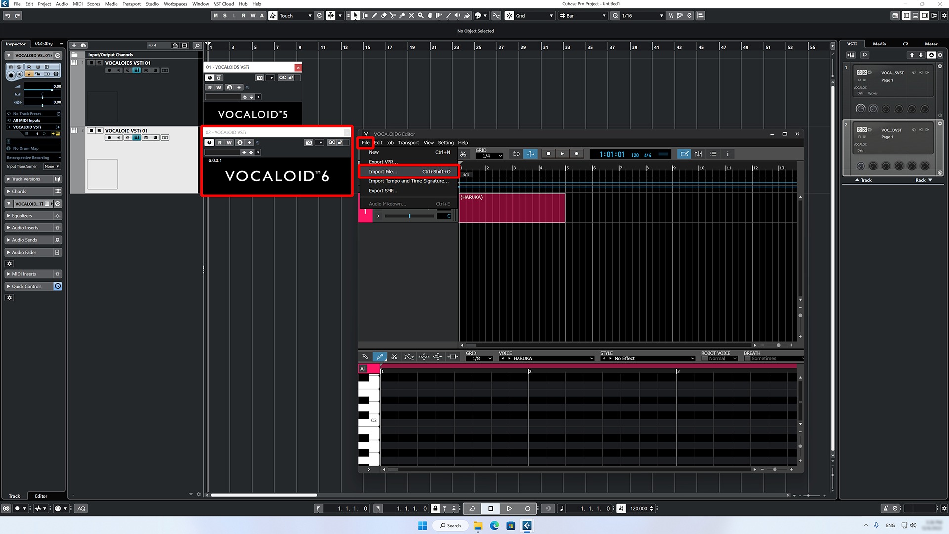 How to transfer sequence data created using the VOCALOID5 VSTi/AU plug ...