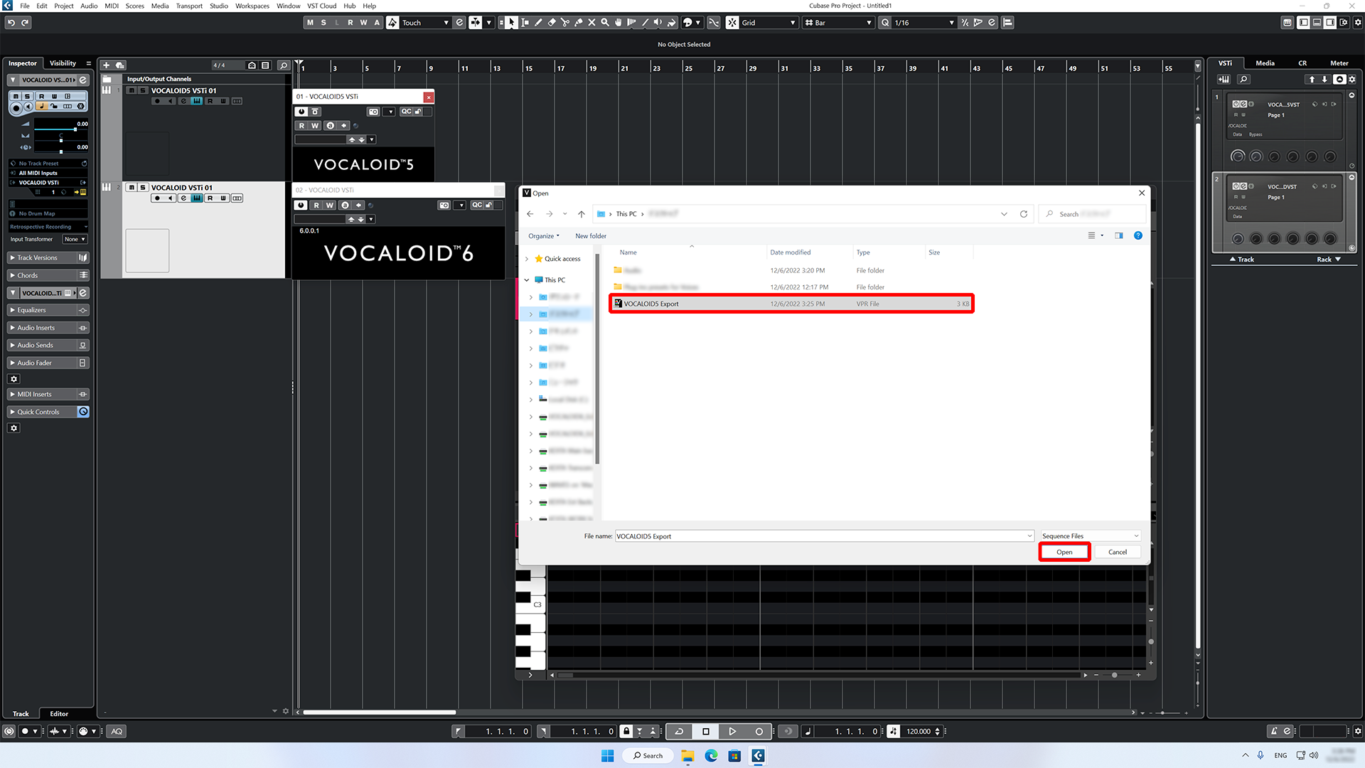 How to transfer sequence data created using the VOCALOID5 VSTi/AU plug ...