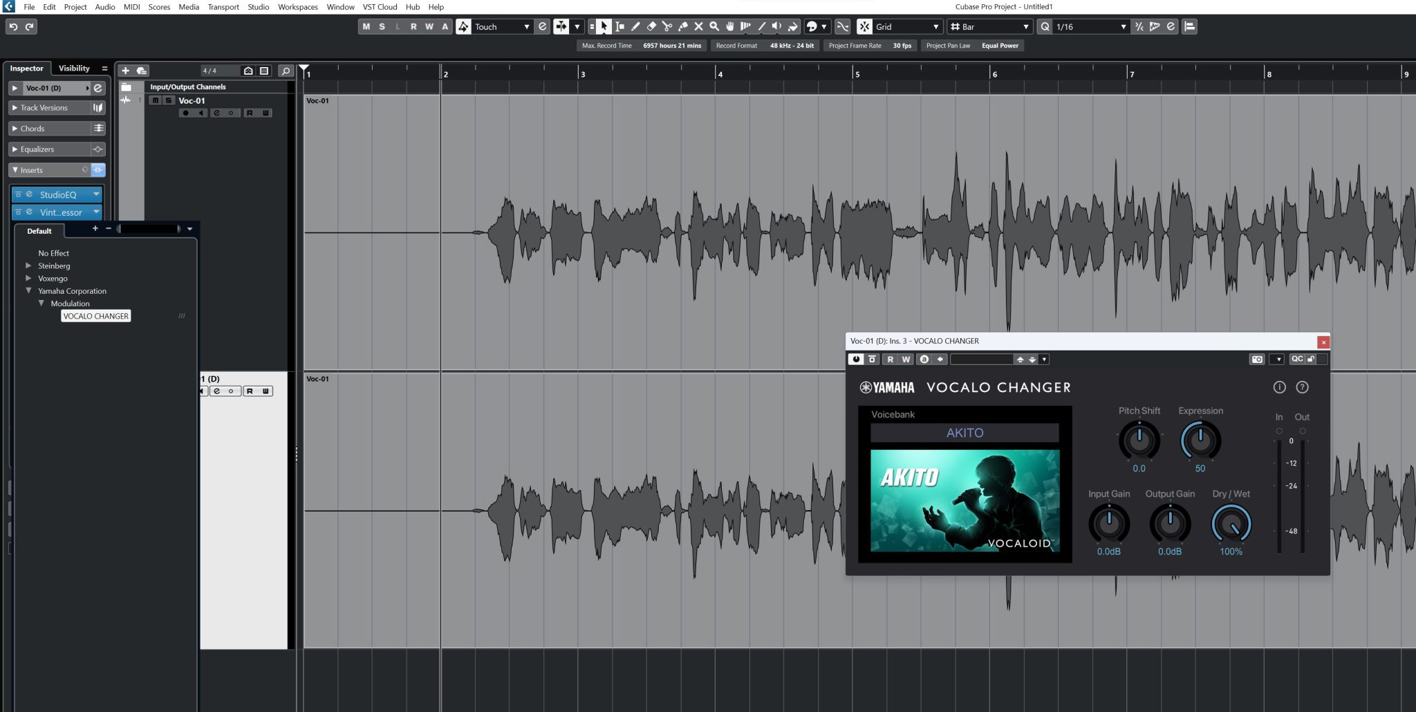 VOCALO CHANGER PLUGIN introduction and basic use - VOCALOID - the modern singing synthesizer