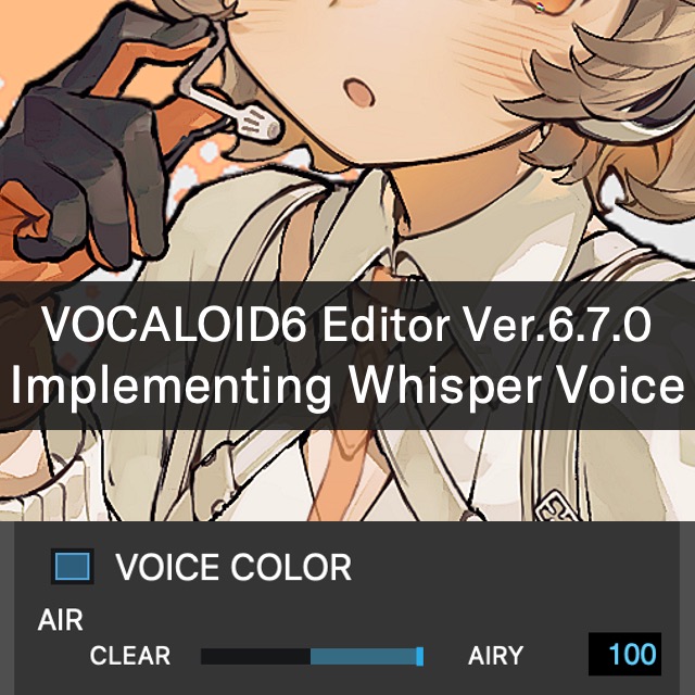 “VOCALOID6 Voicebank AI NurseRobot_TypeT” and “VOCALOID6 Editor Updater Version 6.7.0” is ...